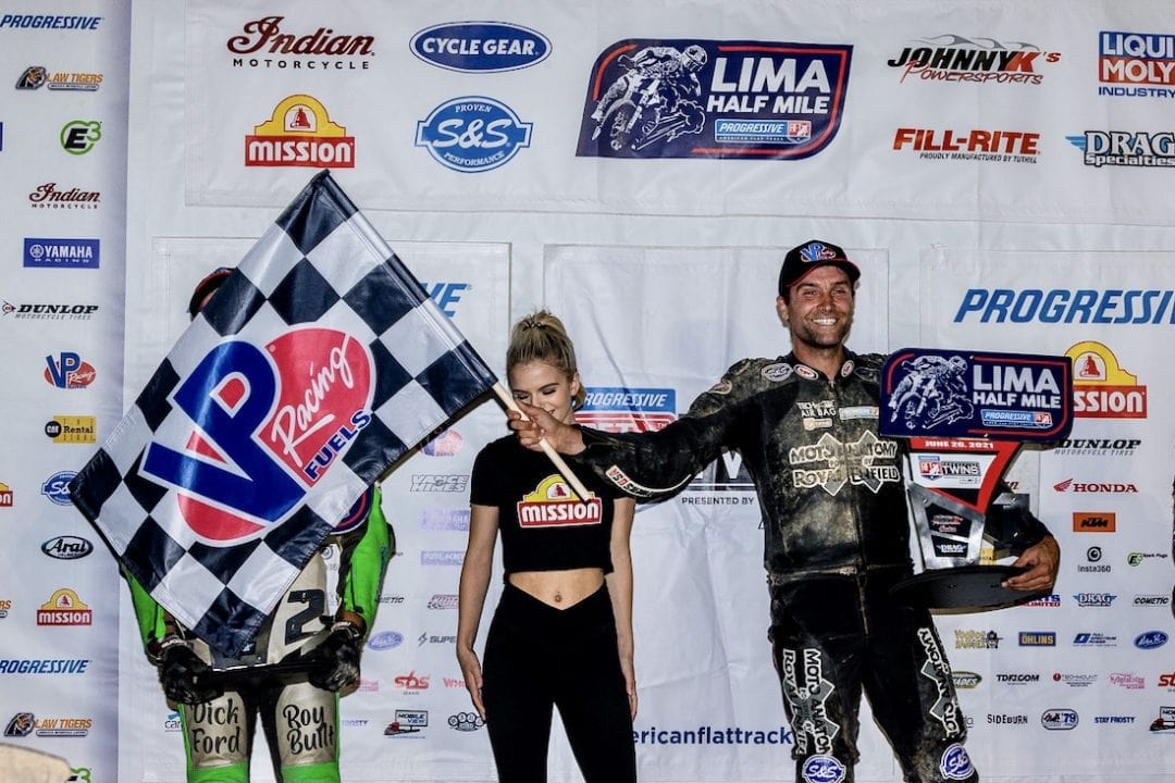 A Royal Enfield Dominates The Flat Track