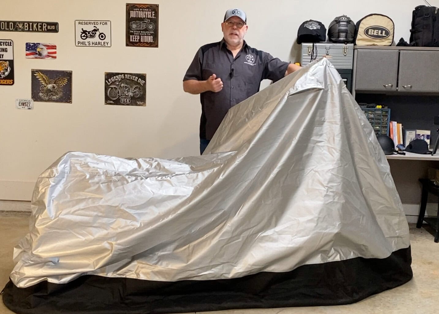 Motorcycle Gear: CoverSeal Weighted Cover